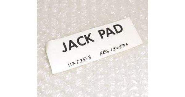 Aircraft Jack Pad Placard. P/N 112735-3.