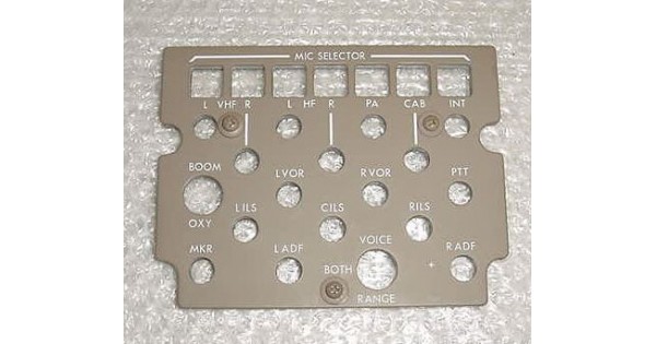 New Aircraft Audio Control Panel EL Lightplate. P/N S233T100-5505.