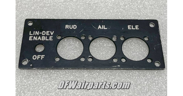 Beechcraft Hawker Control Surface Position Indicator Faceplate - 23974