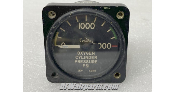 ZG-405, AW1827AE05, Twin Cessna Aircraft Oxygen Cylinder Pressure ...