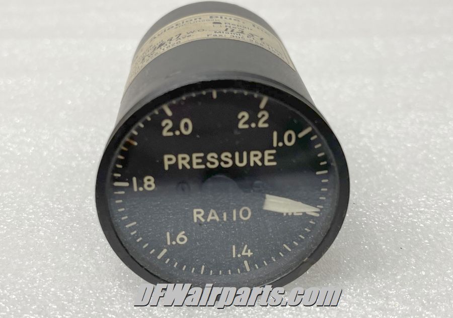 27932C26A17A3, JG288C2, Falcon Jet Aircraft Pressure Ratio Indicator ...