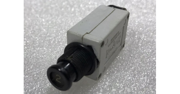7274-2-2, MS26574-2, Slim 2A Klixon Aircraft Circuit Breaker - 21570