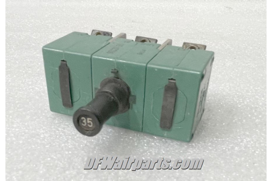 HS4816-35, 9TC37-35, Klixon Three Phase 35A Aircraft Circuit Breaker ...
