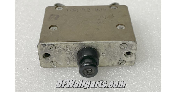 MS25017-15, MP-92, 15A Mechanical Products Aircraft Circuit Breaker - 23371