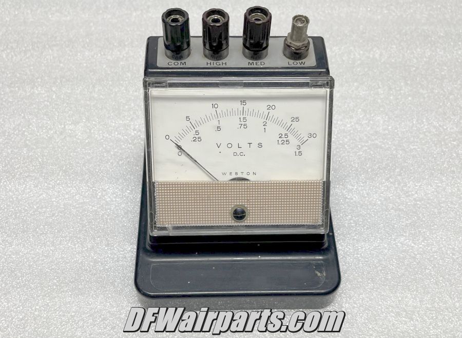 Aircraft Weston Voltmeter / DC Volts Instrument Testing Unit / Tool - 24073
