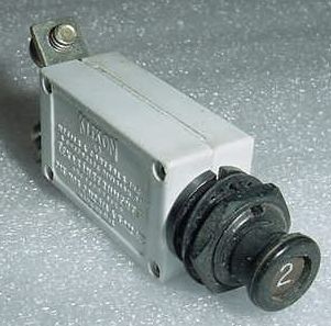 MS22073-2, 7274-11-2, 2A Slim Klixon Aircraft Circuit Breaker - 16821