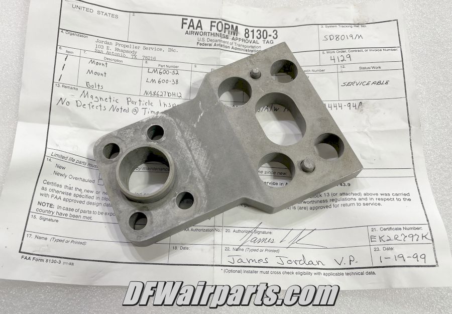 LM-600-38, LM600-38, TPE-331 Aircraft Engine Lord Mount Vibration ...