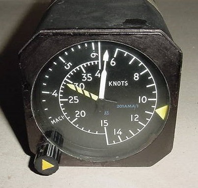 Smiths Aircraft Mach Airspeed Indicator. P/N PW/201 AMA/1 or PW-201 AMA-1.